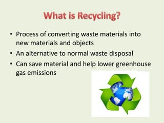 Grade 9 recycling project | PPTX