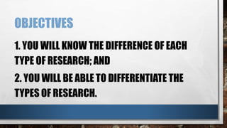 General Types of Research | PPTX