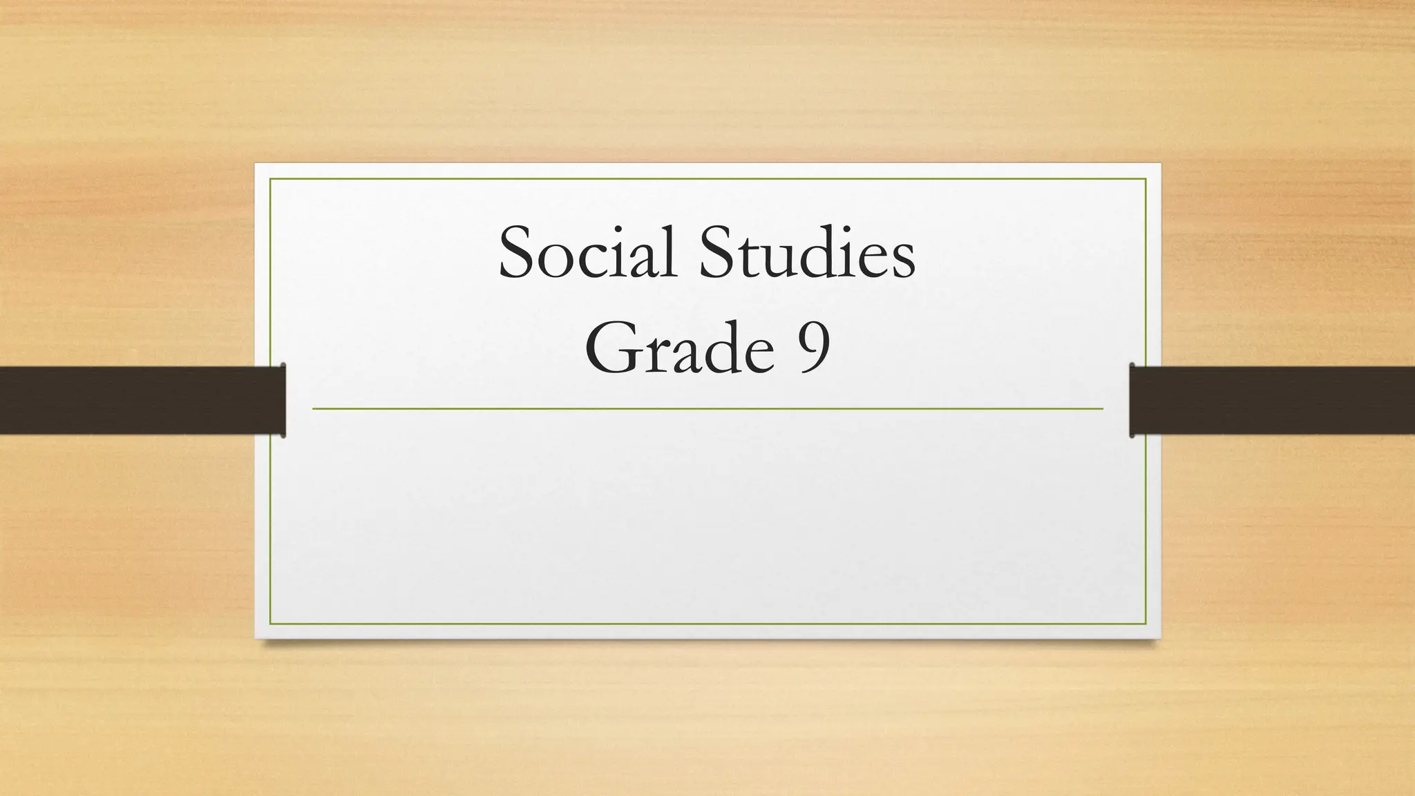Grade 9 – Social Studies - Weather and Climate 1 - Definition n ...