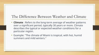 Grade 9 – Social Studies - Weather and Climate 1 - Definition n ...
