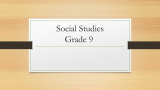Grade 9 – Social Studies - Weather and Climate 3 -- Types of Climate ...