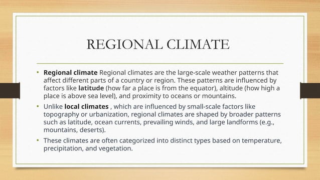 Grade 9 – Social Studies - Weather and Climate 3 -- Types of Climate ...