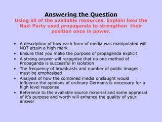 Grade 9 ss les 3 nazi propaganda 164 166 | PPT