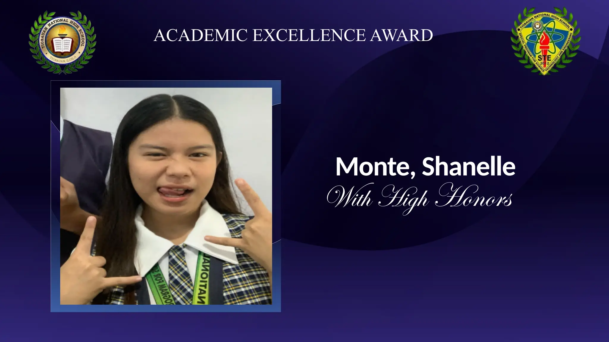 Sample PowerPoint presentation for academic excellence awardees.pptx