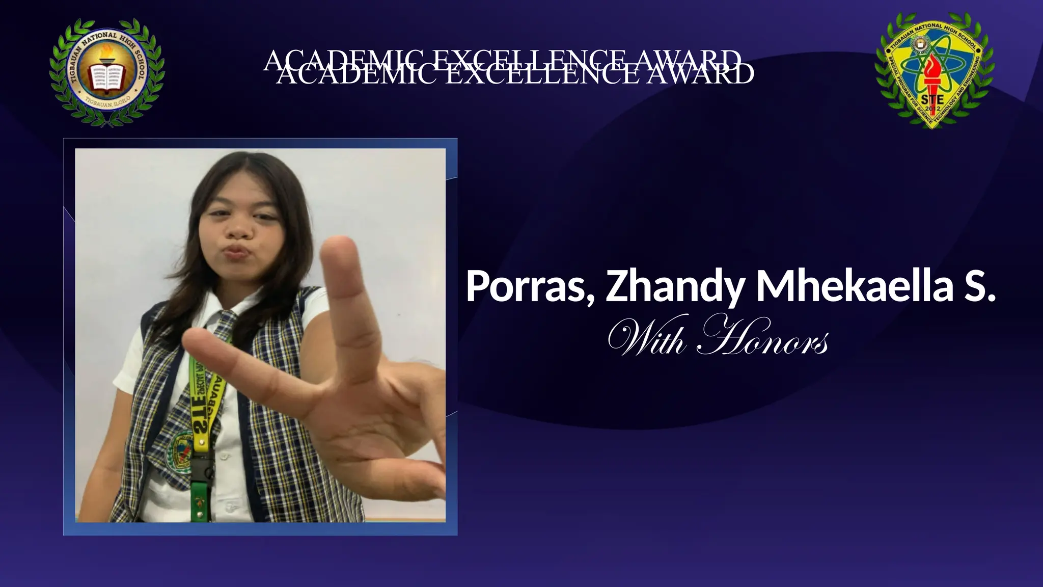 Sample PowerPoint presentation for academic excellence awardees.pptx