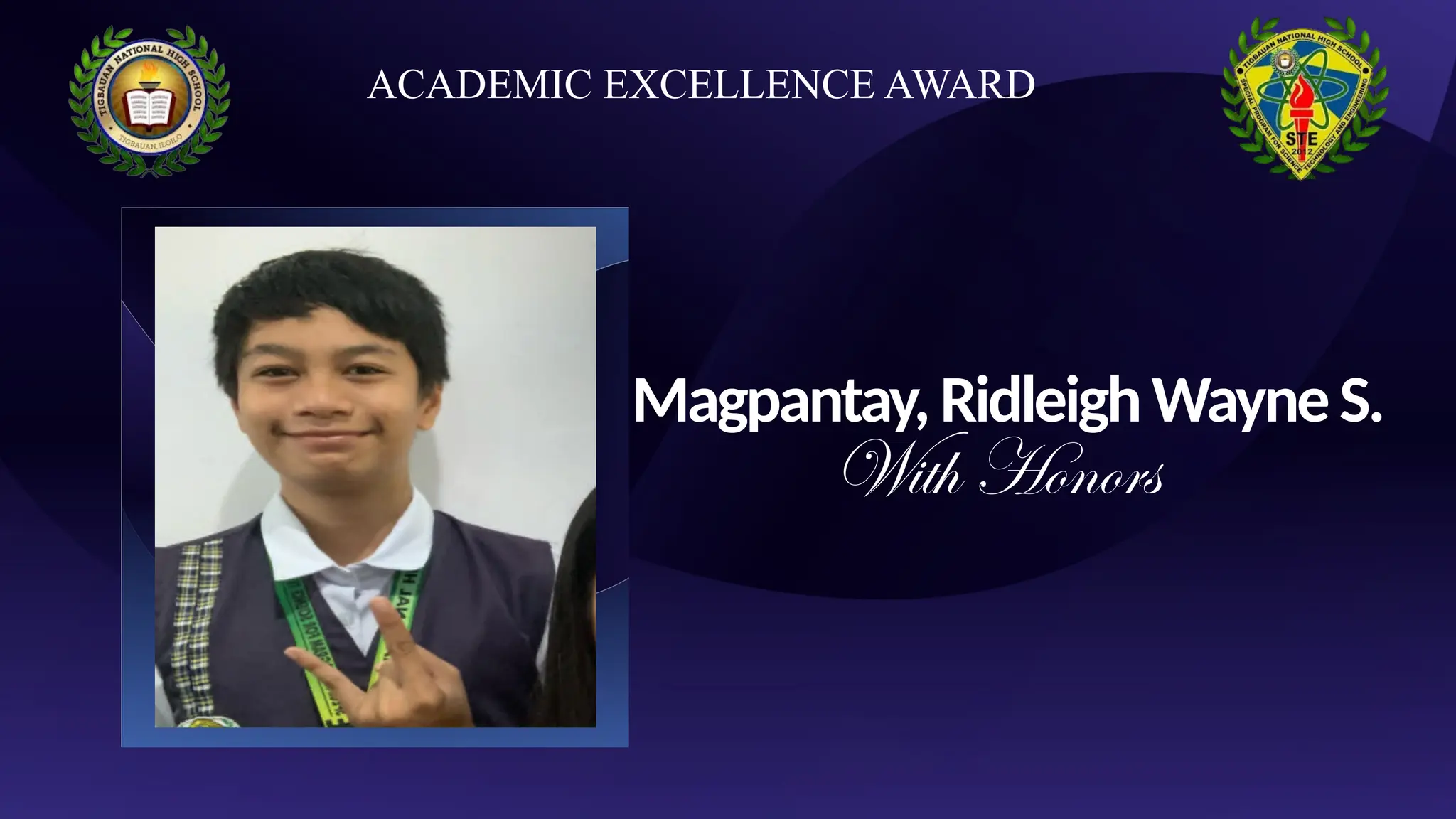 Sample PowerPoint presentation for academic excellence awardees.pptx