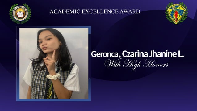Sample PowerPoint presentation for academic excellence awardees.pptx | Awards Shows | Events