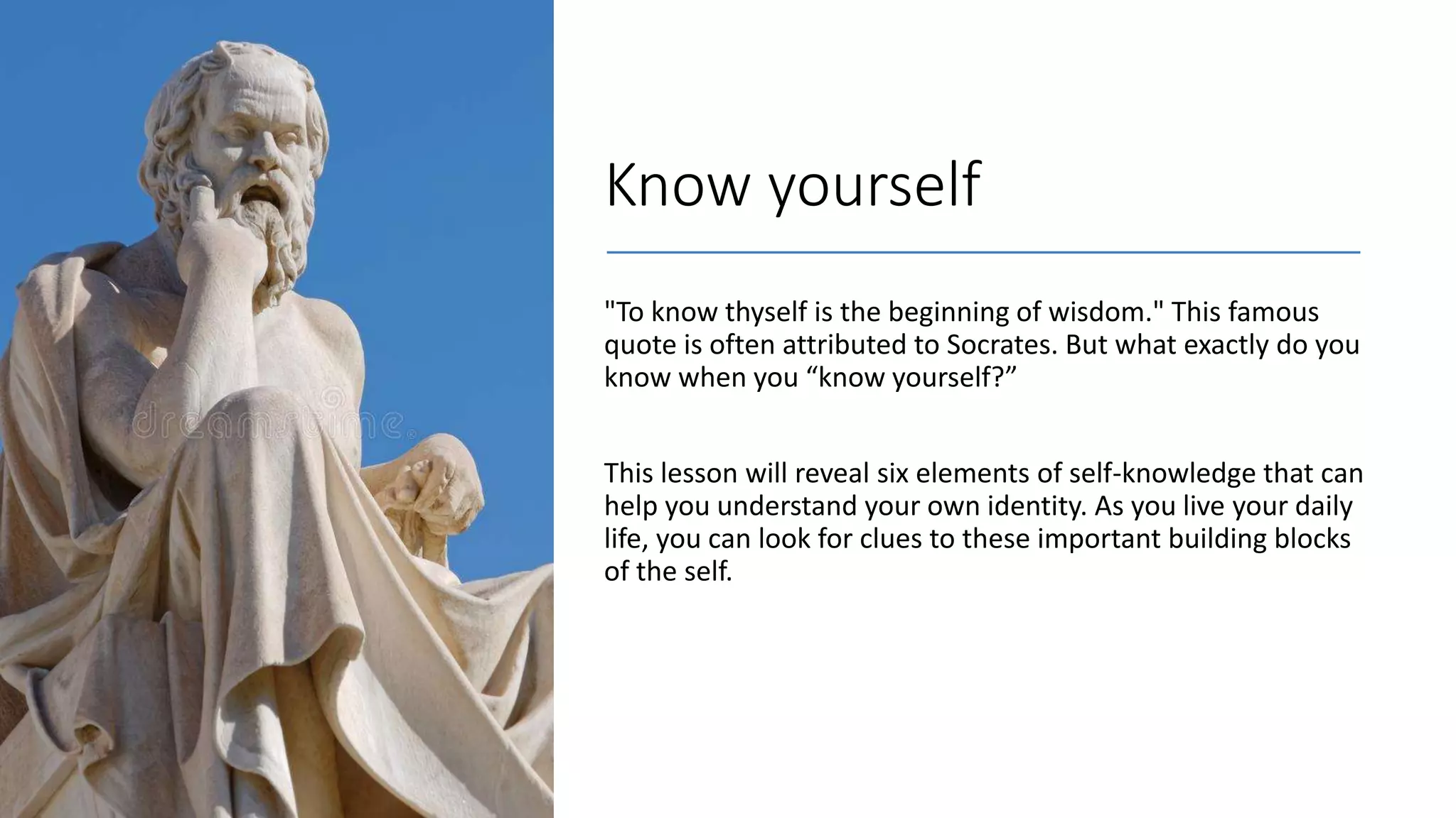 Grade 9 Understanding Who You Are | PPTX