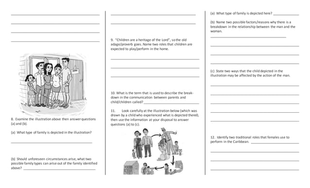 Grade 9 worksheet | DOCX | Parenting Children Aged 4-11 | Parenting