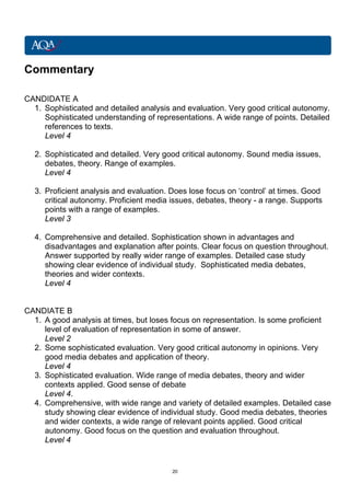 Grade a exemplar answer | PDF
