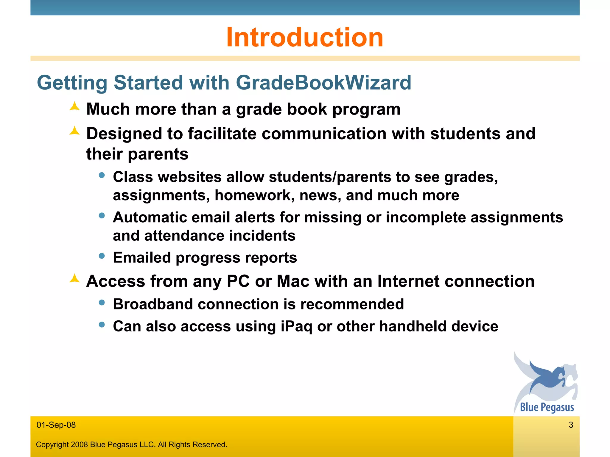 Grade Book Wizard Intro | PPT | Homework and Study | Education