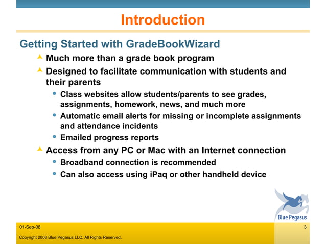 Grade Book Wizard Intro | PPT | Homework and Study | Education