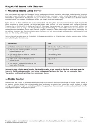 Graded readers in the classroom | PDF