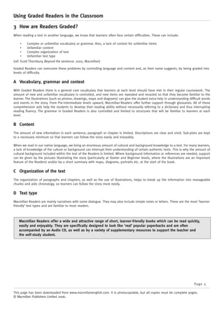 Graded readers in the classroom | PDF