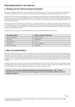 Graded readers in the classroom | PDF