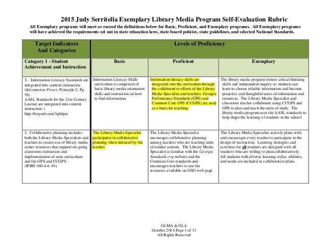 2015 GADOE Self Evaluation Rubric 2015-gadoe-self-evaluation-rubric