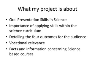 Graded unit exemplar presentation | PPTX