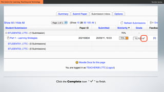 Grade & Feedback on Turnitin Assignment (For Staff) | KEY