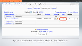 Grade & Feedback on Turnitin Assignment (For Staff) | KEY