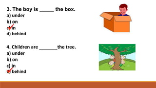 Grade ii prepositions | PPTX