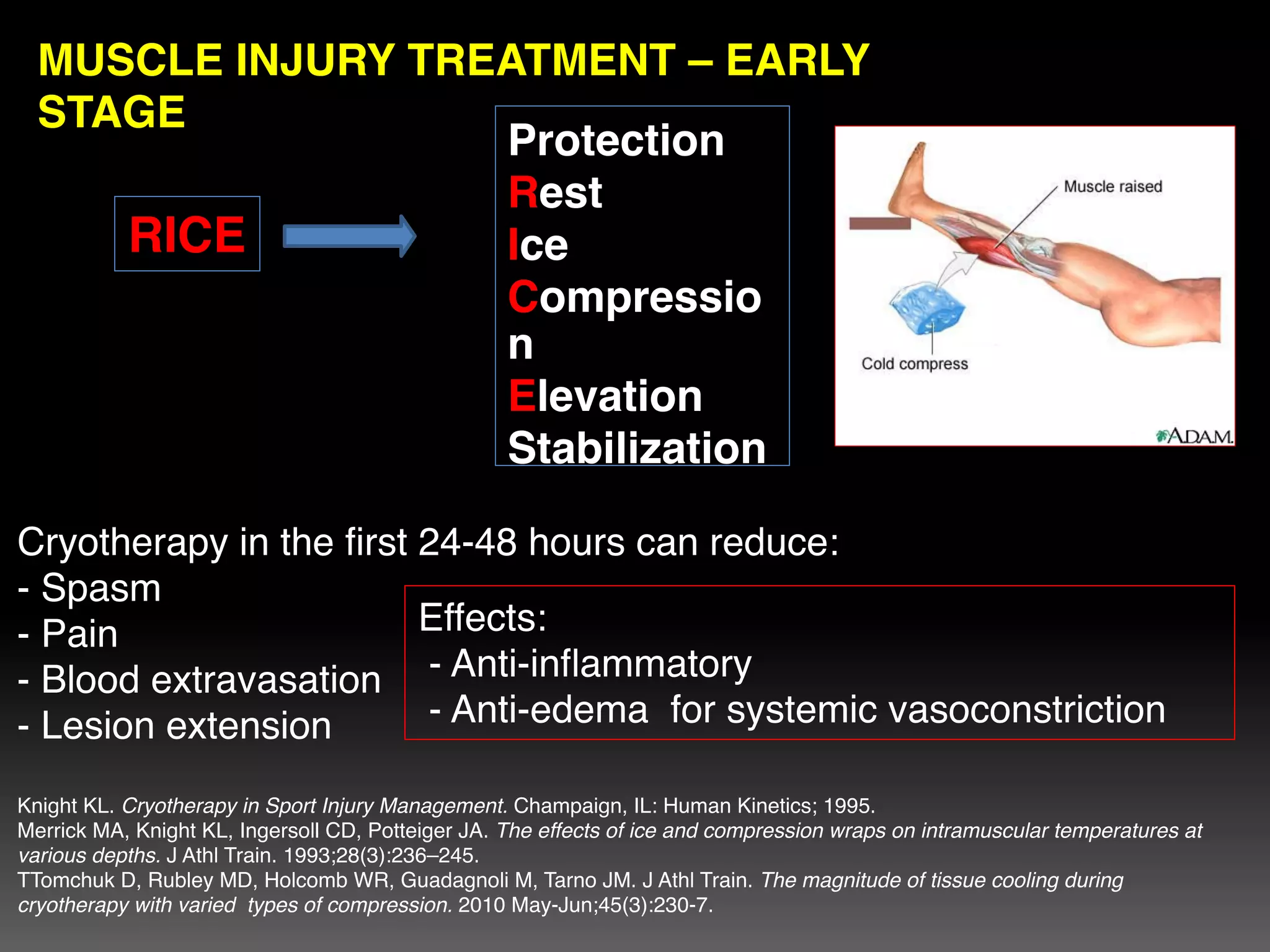Grade 2 muscle injuries treatment with Cryo Mag | PDF