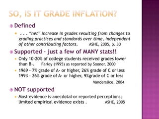 Grade inflation | PPTX