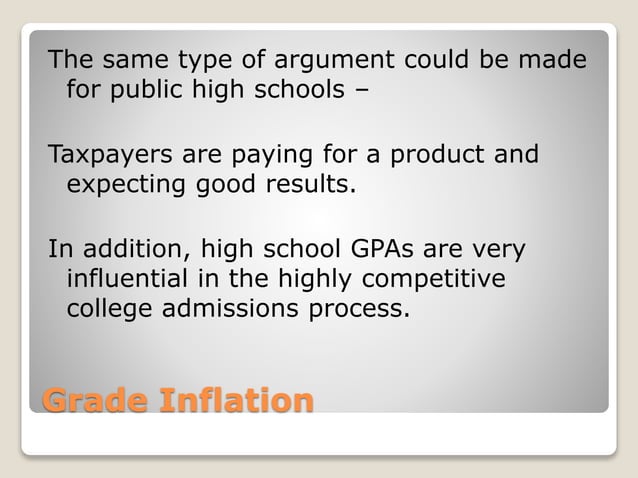 Grade Inflation Slides | PPTX | Education industry | Industries