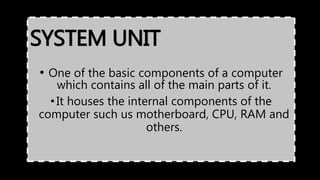 Parts of System Unit
