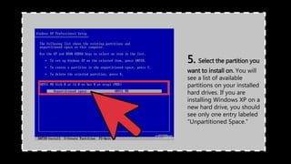 Format, Partition, Install OS | PPTX