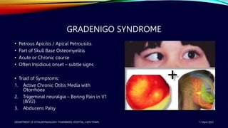 GRADENIGO SYNDROME | PPTX