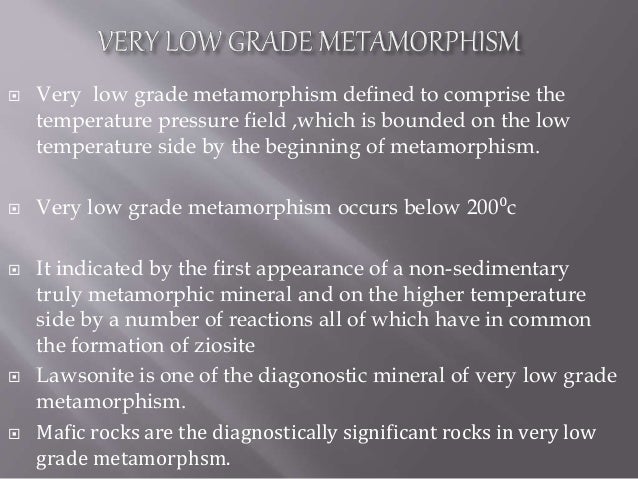 Metamorphic Grade