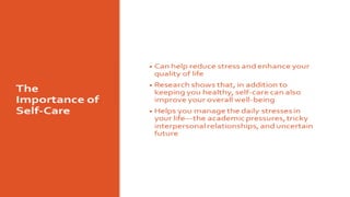 Mental Health (Self Care) | PPT