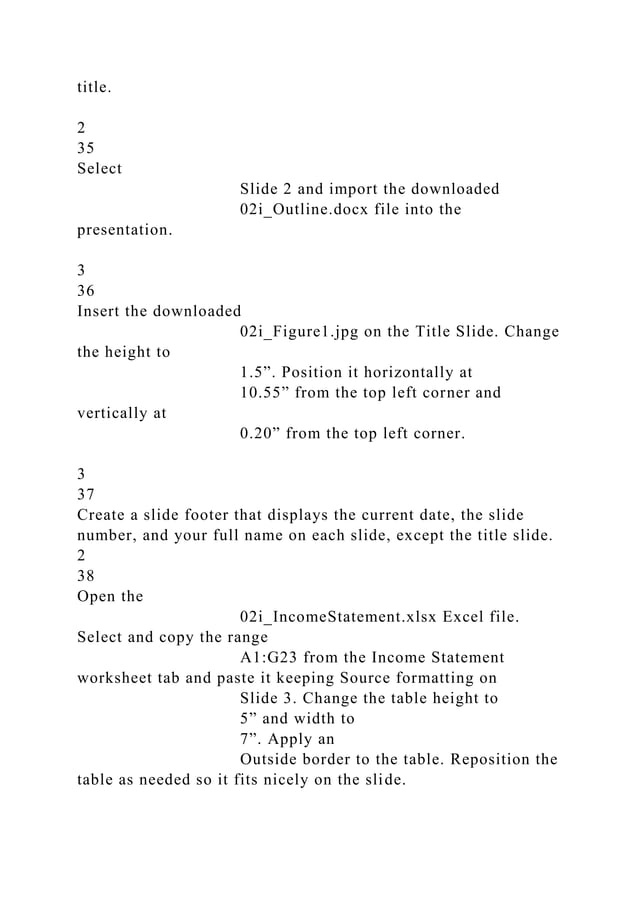 Grader - InstructionsIntegrated 2019 ProjectEX19_DSP_Integrat.docx