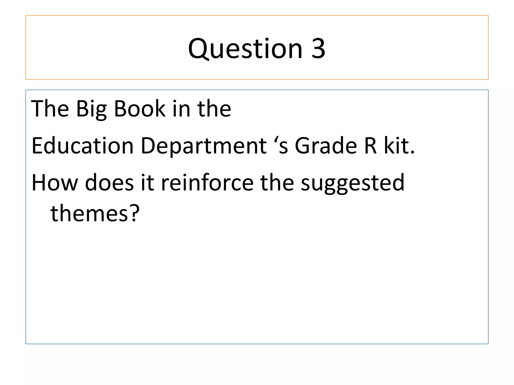 Grade R video teacher training 4 6 | PPT