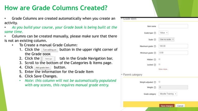 Grades - Moodle Instructor | PPT
