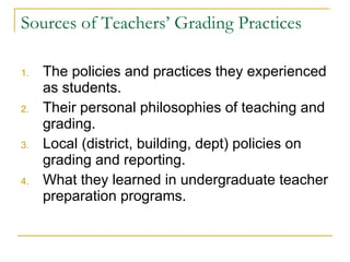 Grades and Grading Nov 07 | PPT