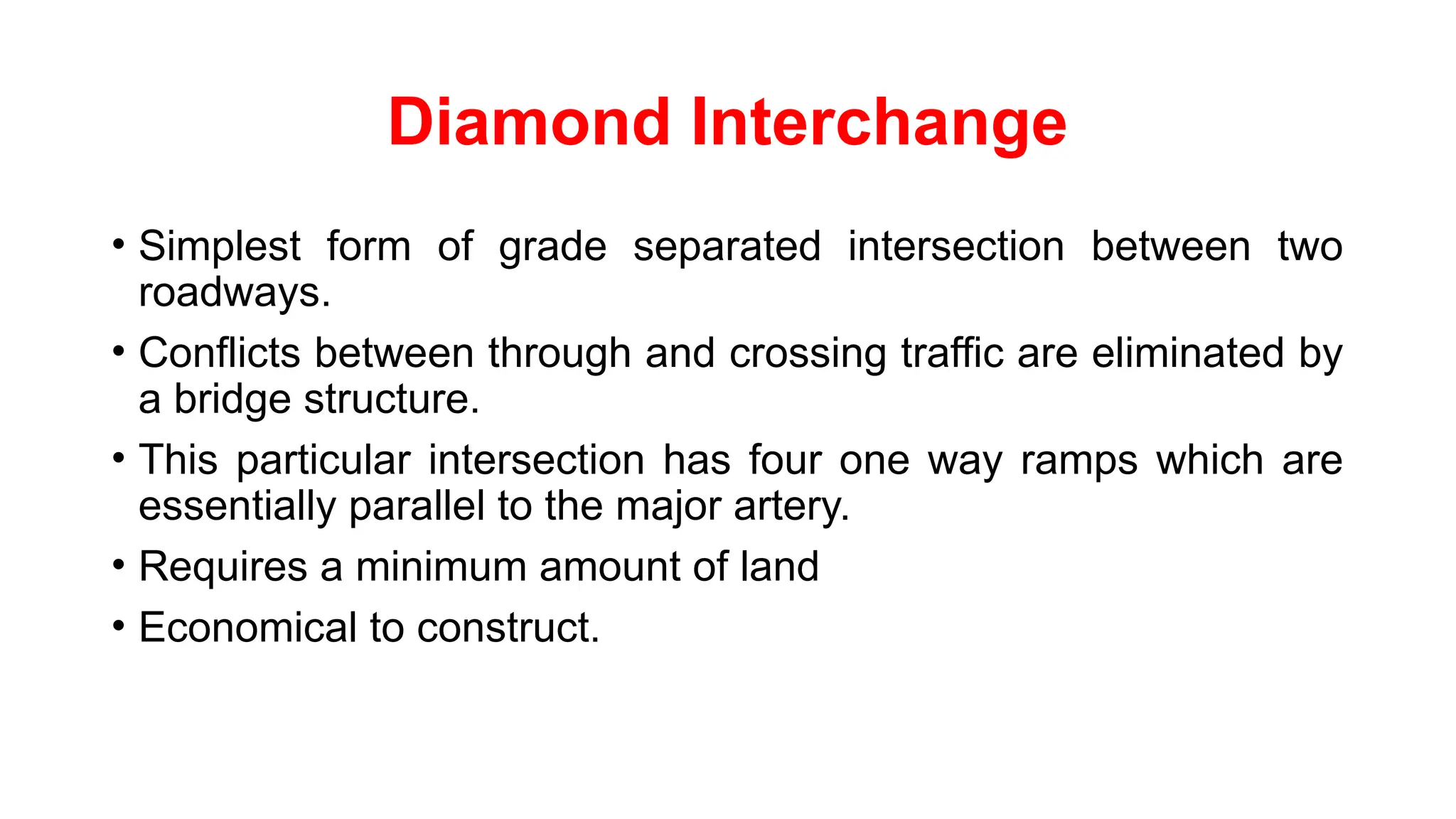 Grade separated intersections in transportation engineering | PPTX