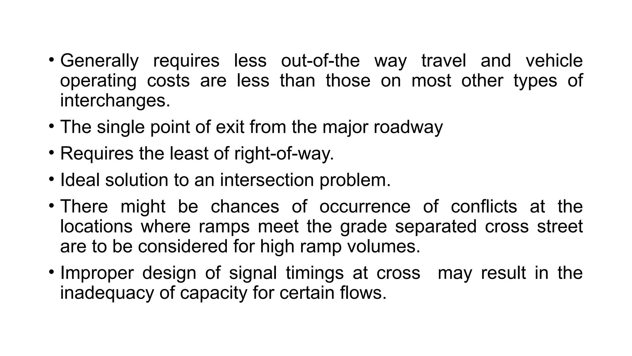 Grade separated intersections in transportation engineering | PPTX