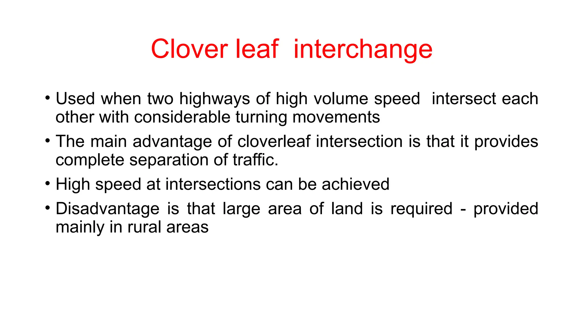 Grade separated intersections in transportation engineering | PPTX