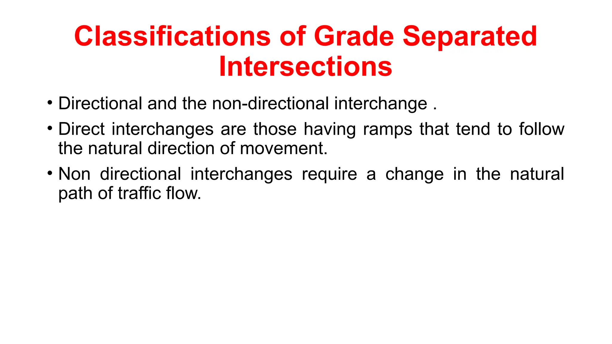 Grade separated intersections in transportation engineering | PPTX