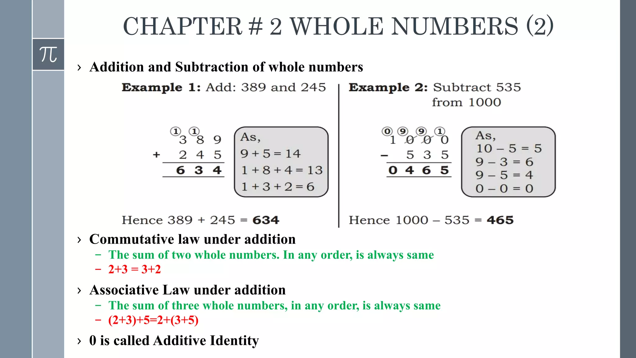 Grade VI Chap 2 Math Part 1 Theory | Introduction - Whole Numbers | PPT
