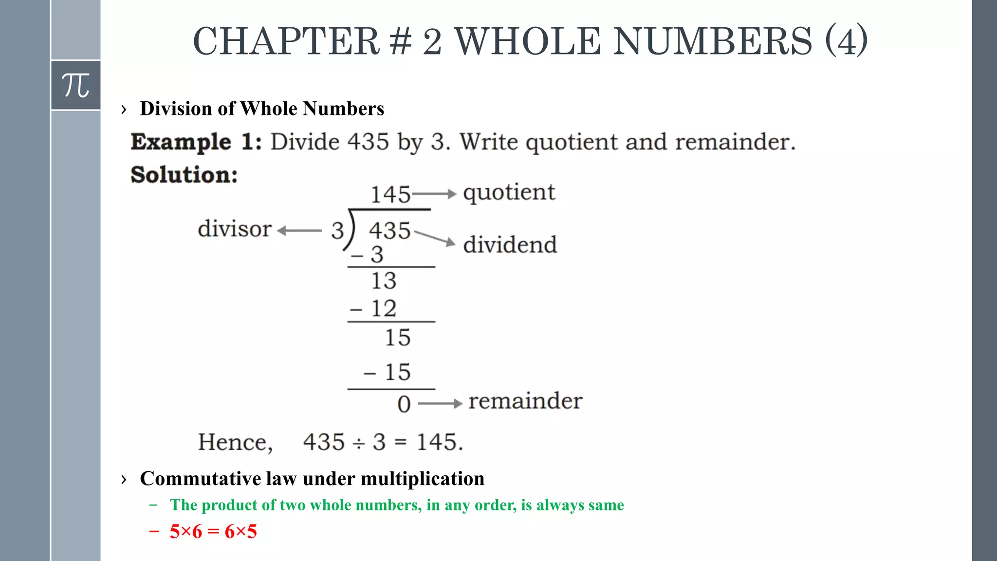 Grade VI Chap 2 Math Part 1 Theory | Introduction - Whole Numbers | PPT