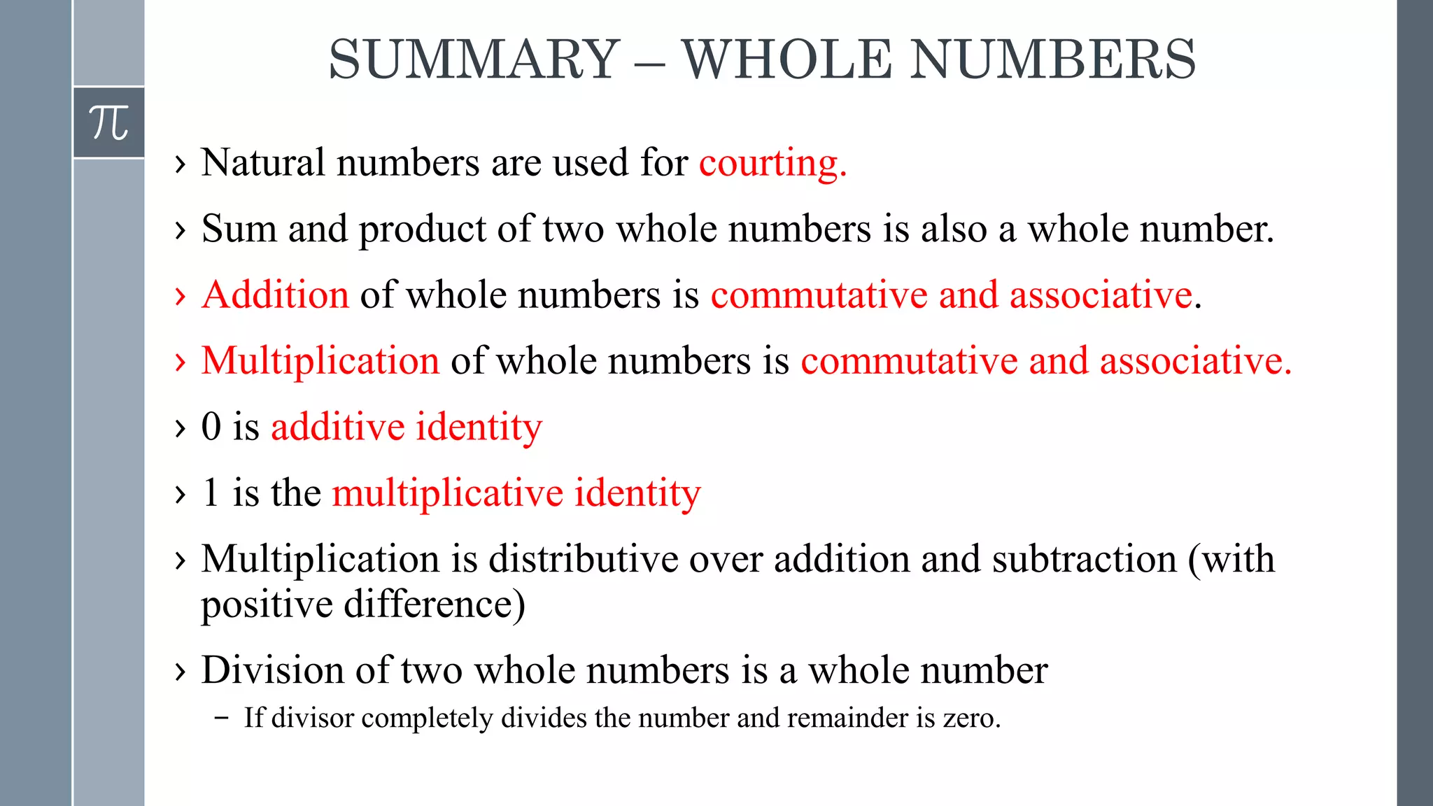 Grade VI Chap 2 Math Part 1 Theory | Introduction - Whole Numbers | PPT