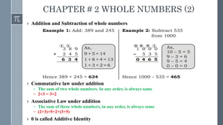 Grade VI Chap 2 Math Part 1 Theory | Introduction - Whole Numbers | PPT