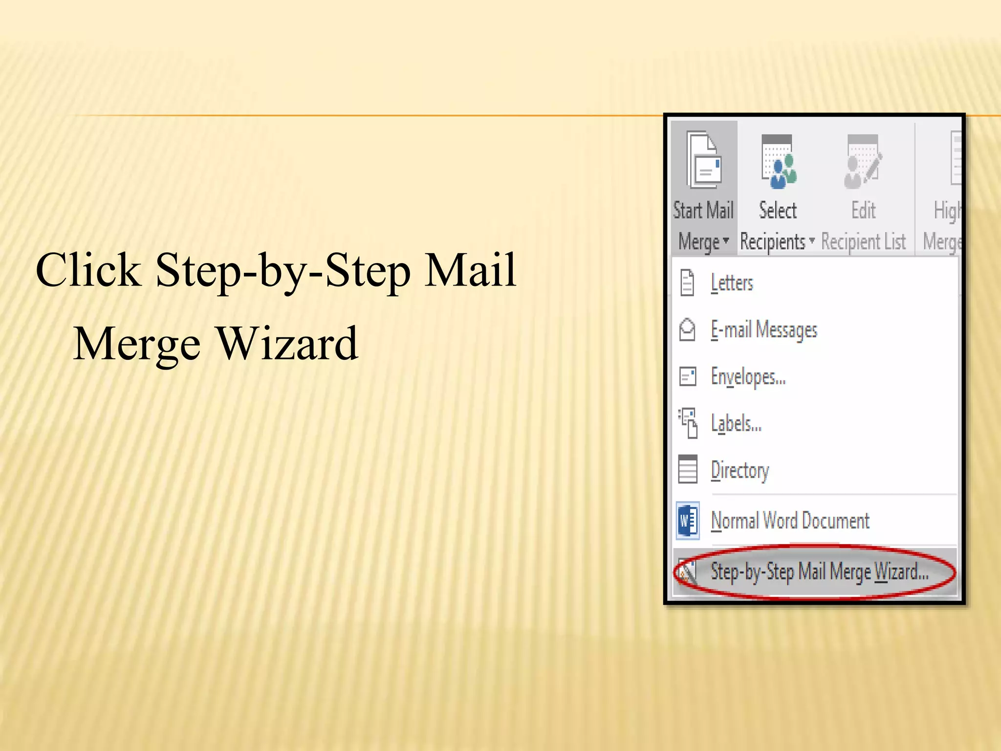 Grade vi chapter 4 mailmerge | PPTX