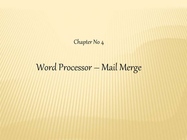 Grade vi chapter 4 mailmerge | PPTX | Email | Internet