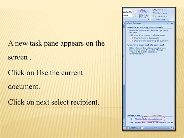 Grade vi chapter 4 mailmerge | PPTX | Email | Internet