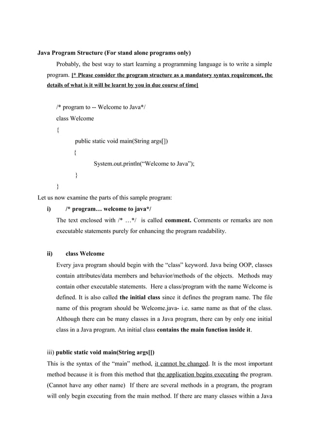 Grade 8: Introduction To Java | DOC | Programming Languages | Computing