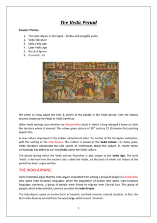 Grade vi social studies ch 1 vedic age | PDF