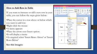 Grade vi sub word processor tabular presentation unit 2 | PPTX | Desktop Publishing | Computer ...